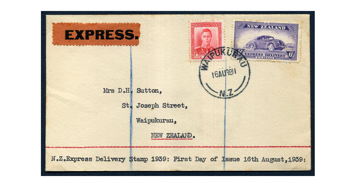 At Auction / 1939 Car Express Delivery - Covers | The Complete Stamp ...